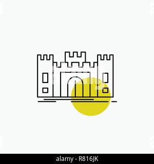 Schloss, Verteidigung, fort, Festung, Sehenswürdigkeiten Symbol über ...