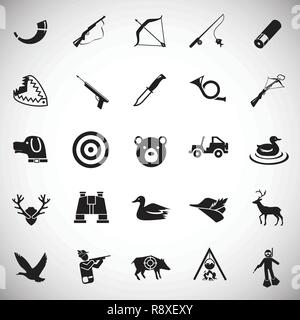 Jagd Symbol auf Plätzen Hintergrund für Grafik- und Webdesign, modernen ...