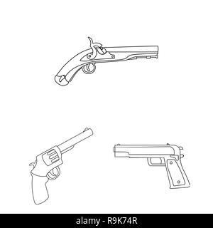 Gun, Skizze, antike, Pulver, Cowboy, Krieg, Revolver, Pistole, Alte ...