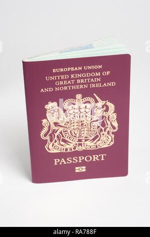 UK-Vereinigtes Königreich-Pass Innenseite Stockfotografie - Alamy