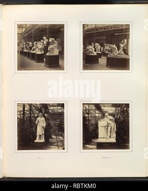 - Roman Court mit Skulpturen von posidonius und Verwundeten Gladiator ...