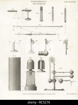Elektrometern, 18. Kupferstich von Wilson Lowry nach John Farey von ...