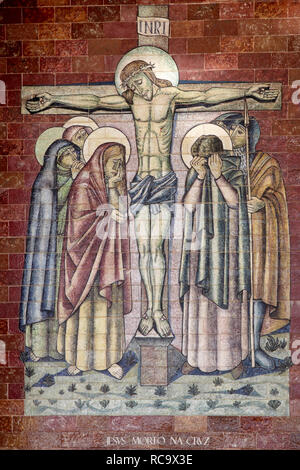 Stationen des Kreuzes. Jesus starb am Kreuz. Station 12 Stockfotografie - Alamy