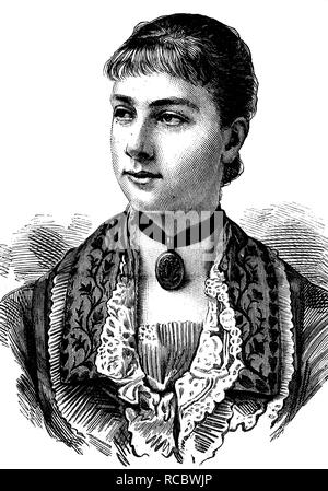 Victoria von Baden, bekannt als Victoria Av Baden in Schweden, 1862 ...