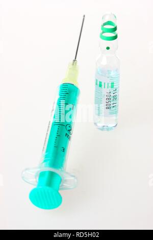 medizinisch, Medizin, Impfung, Injektion, hohl, Spritze, Nadel, Glas ...