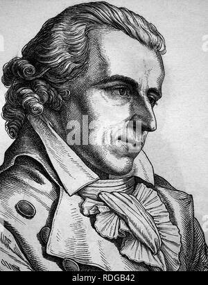 Friedrich von Schiller - Porträt. Gemälde von Ludovike Simanowiz, 1793 ...