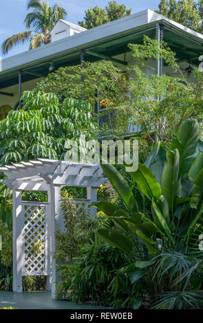 Ernest Hemingways Haus und Museum in Key West, Florida, USA ...