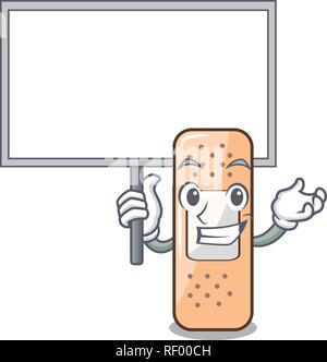 Mit board Pflaster auf der Cartoon Form Stock-Vektorgrafik - Alamy