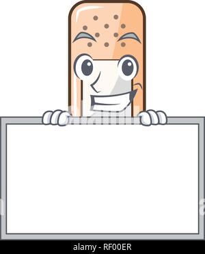 Bringen board Pflaster auf der Cartoon Form Stock-Vektorgrafik - Alamy