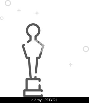 Award Statue Flachbild Vektor Icon. Statue Preis Symbol, Piktogramm ...
