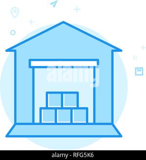 Lager Symbol. Schwarzweiß-Design von der Logistik Lieferung Sammlung ...