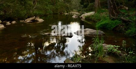 Die 4WD-Kreuzung von Broken River im Bush Camp an der Ausgrabungen ...