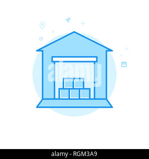 Lager Symbol. Schwarzweiß-Design von der Logistik Lieferung Sammlung ...