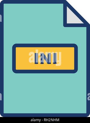 INI Vektor Icon Zeichen Symbol Vektor Illustration für den privaten und ...