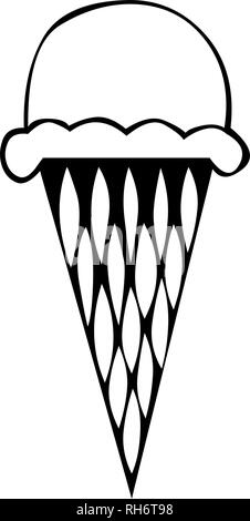 süße kalte Eis Piktogramm Stock-Vektorgrafik - Alamy