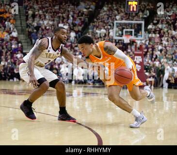 9. Februar 2019: LaMonte Turner #1 der Tennessee Volunteers wird nach ...