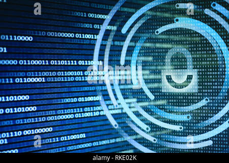 Datenschutz Symbol in zwei Farben. Premium Design von Internet Security ...