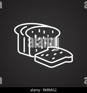 Bäcker Brot Vektor Icon Illustration Piktogramm catering Stock ...