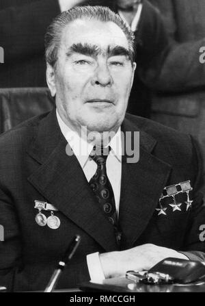 Leonid Breschnew, Generalsekretär des Zentralkomitees der ...