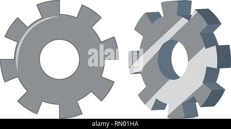 Zahnrad-Symbol Vektor. Zahnrad-Symbol Bild. Zahnrad-Symbolbild. Zahnrad ...