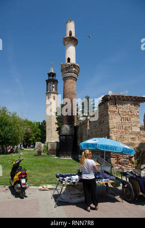 Alte türkische Viertel, Clock Tower und zerstörte Moschee, Prilep ...