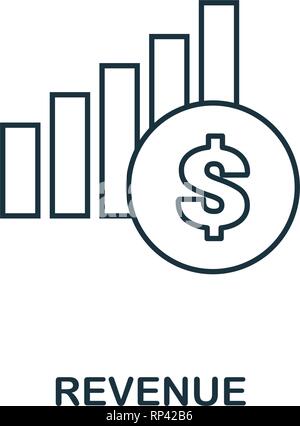 Symbolsammlung für die Übersicht über den Unternehmensumsatz. Gewinn ...