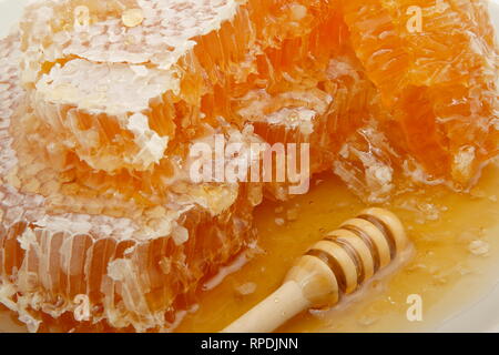 Gelben Waben Honig. Waben Sie-Faeuer Hintergrund, Gelbe Wabe aus Honig ...