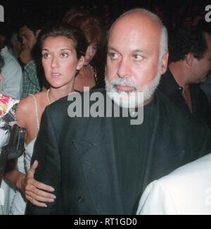 Celine Dion, Rene Angelil und neue Babys Eddy und Nelson im Caesars ...