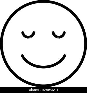 Ruhe Emoji Vektor Icon Zeichen Symbol Vektor Illustration für den ...