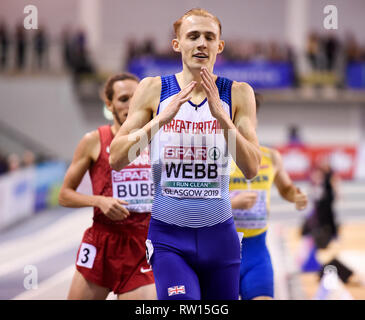 Großbritanniens Jamie Webb, nachdem er in der Männer 800 m Vorläufe bei ...