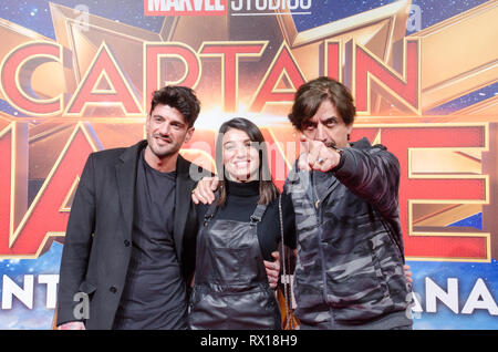 Alessandro Basile, Rebecca Staffelli und Valerio Staffelli an Captain ...