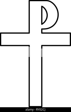 Kreuz Monogramm Rex zar Zar zar Symbol der sein Kreuz hl. Justin ...