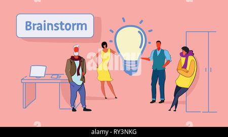 Creative Team Brainstorming Doodle Business Männer neue Ideen ...