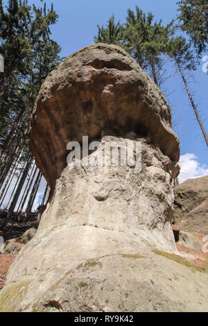 bizarre Felsformationen im Stein Wüste Tassili Maridet, Libyen, Sahara ...