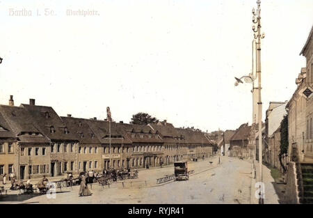 Markt (Hartha), Gebäude in Hartha, Postkarten von Gebäuden im Landkreis ...