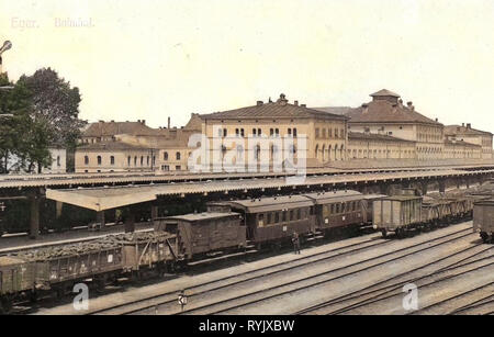 Bahnhof Cheb (Eger) westlichen Böhmen-Tschechien-Europa Stockfoto, Bild ...