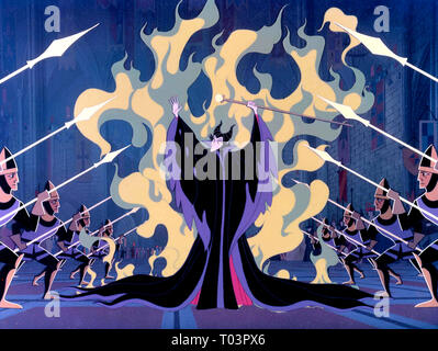 Malefiz, Sleeping Beauty böse Hexe auf der Bühne bei Cinderella Castle ...