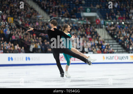 Gabriella Papadakis und Guillaume Cizeron aus Frankreich beim Ice Dance ...