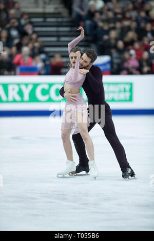 Gabriella Papadakis und Guillaume Cizeron aus Frankreich beim Ice Dance ...
