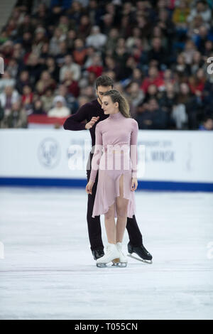 Gabriella Papadakis und Guillaume Cizeron aus Frankreich beim Ice Dance ...