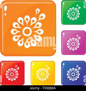 Löwenzahn logo Symbole gesetzt. Einfache Abbildung: 16 Löwenzahn logo ...