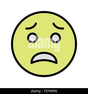 Abbildung: Angst Emoji Symbol Stockfotografie - Alamy