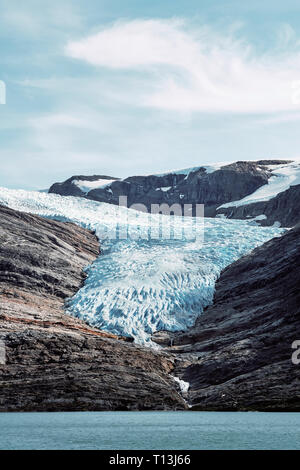 Engabreen, Svartisen-Gletscher, Meloy, Nordland, Norwegen, Europa ...