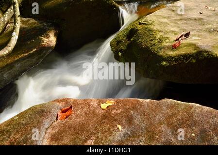 Wanderwege rund um John Rock, mit rauschenden Wasser und Wasserfall ...
