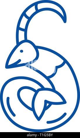 Steinbock Sternzeichen Symbol Leitung Konzept. Steinbock Sternzeichen ...