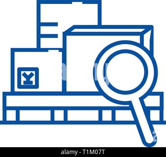 Lager Flachbild Vektor Icon. Lager und Logistik Symbol, Piktogramm ...