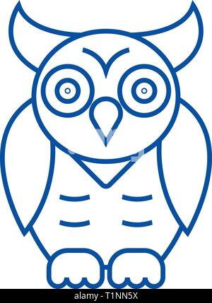 Owl-Logo, Eule, Symbol der Weisheit Symbol, abstrakte geometrische ...
