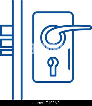 Symbol verlassen. Line Style Icon Design. UI. Abbildung: Symbol ...