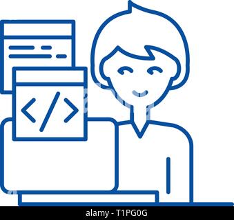 Code Zeichen Symbol. Programmiersprache Symbol. Satz von farbigen Tasten. Vector Illustration ...