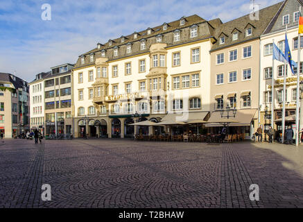 Bonn, Marktplatz und altes Rathaus, Nordrhein-Westfalen, Deutschland ...